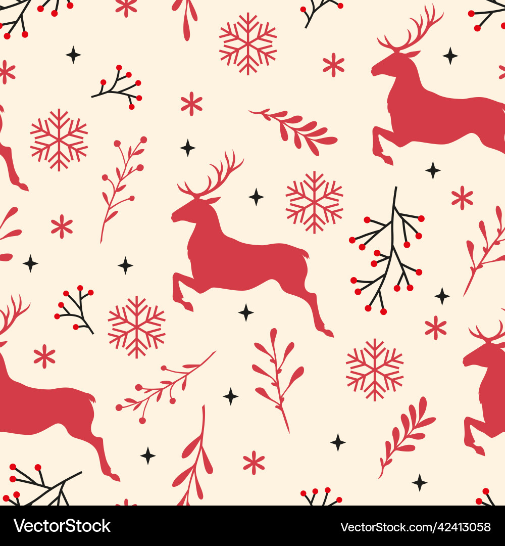 Christmas Winter Pattern Royalty Free Vector Image