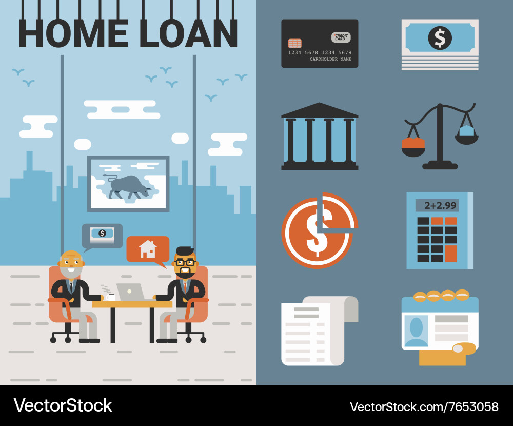 Home loan Royalty Free Vector Image - VectorStock