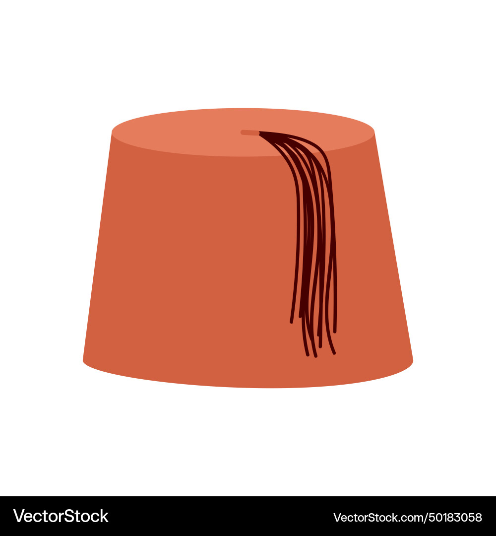 Morocco fez hat Royalty Free Vector Image - VectorStock