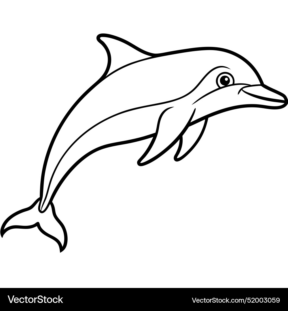 Common dolphin walks icon Royalty Free Vector Image