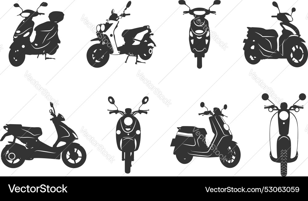 Scooter motorcycle svg Royalty Free Vector Image