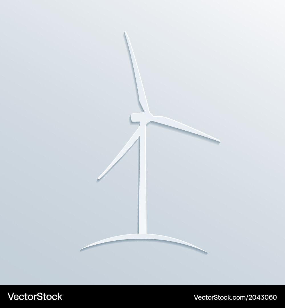 Paper windmill Royalty Free Vector Image - VectorStock