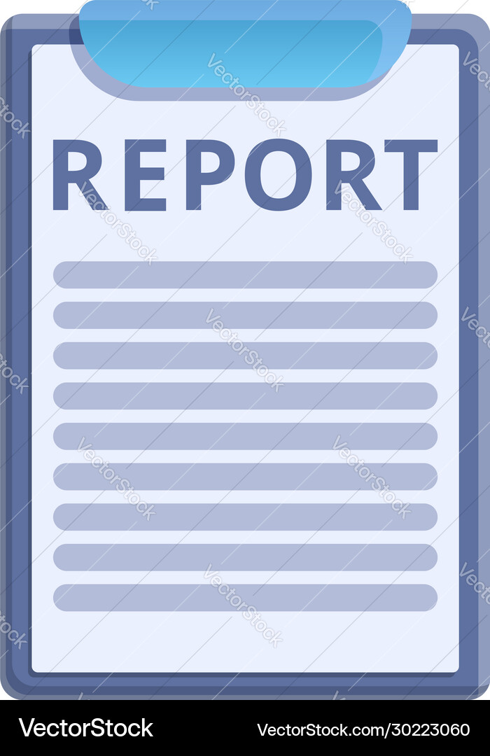 Police report icon cartoon style Royalty Free Vector Image