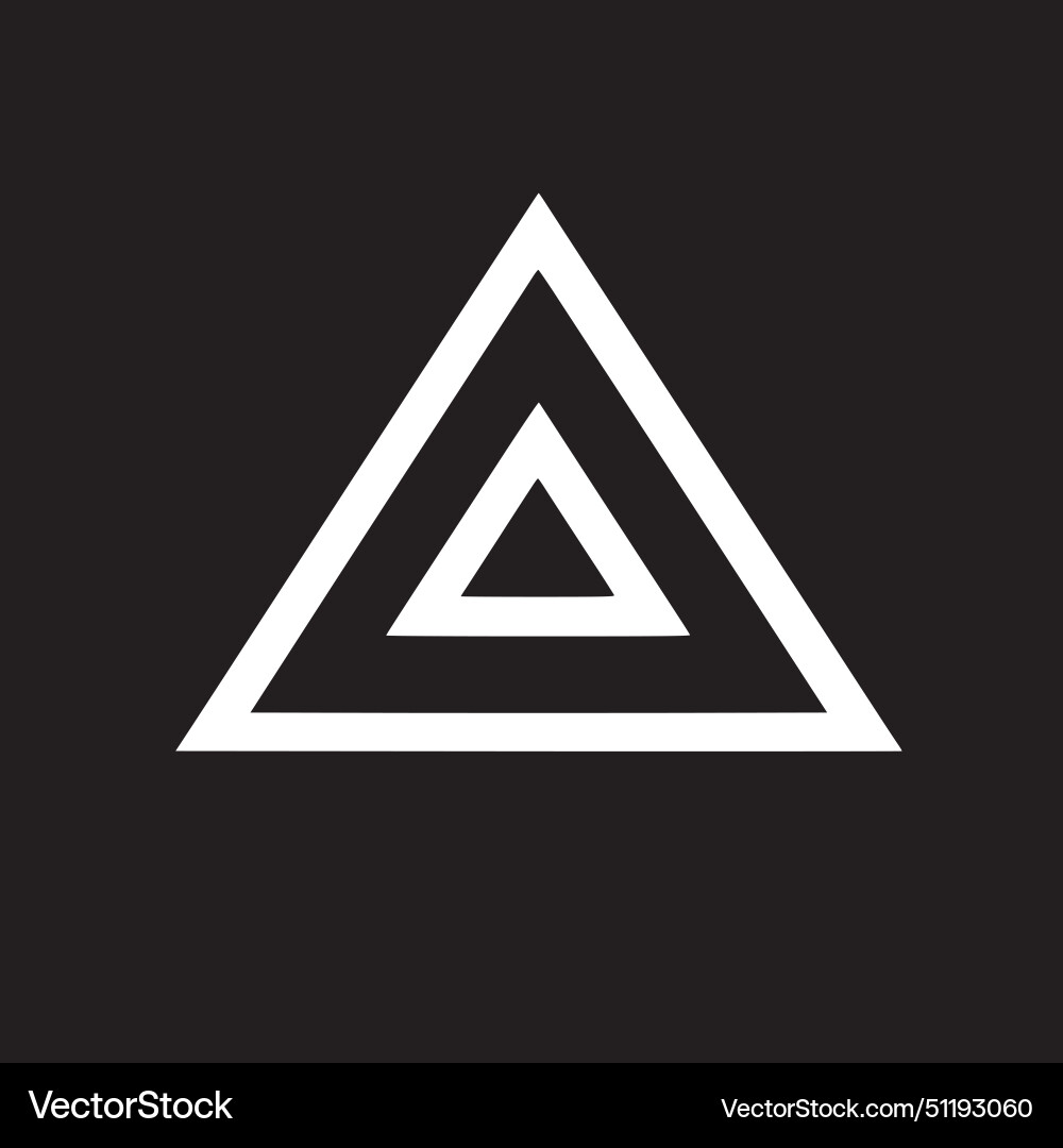 Triangle - minimalist and flat logo Royalty Free Vector