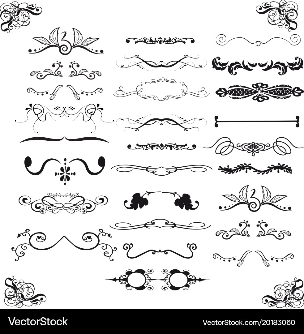 Victorian Design Elements Vector Victorian Vector & Graphics To