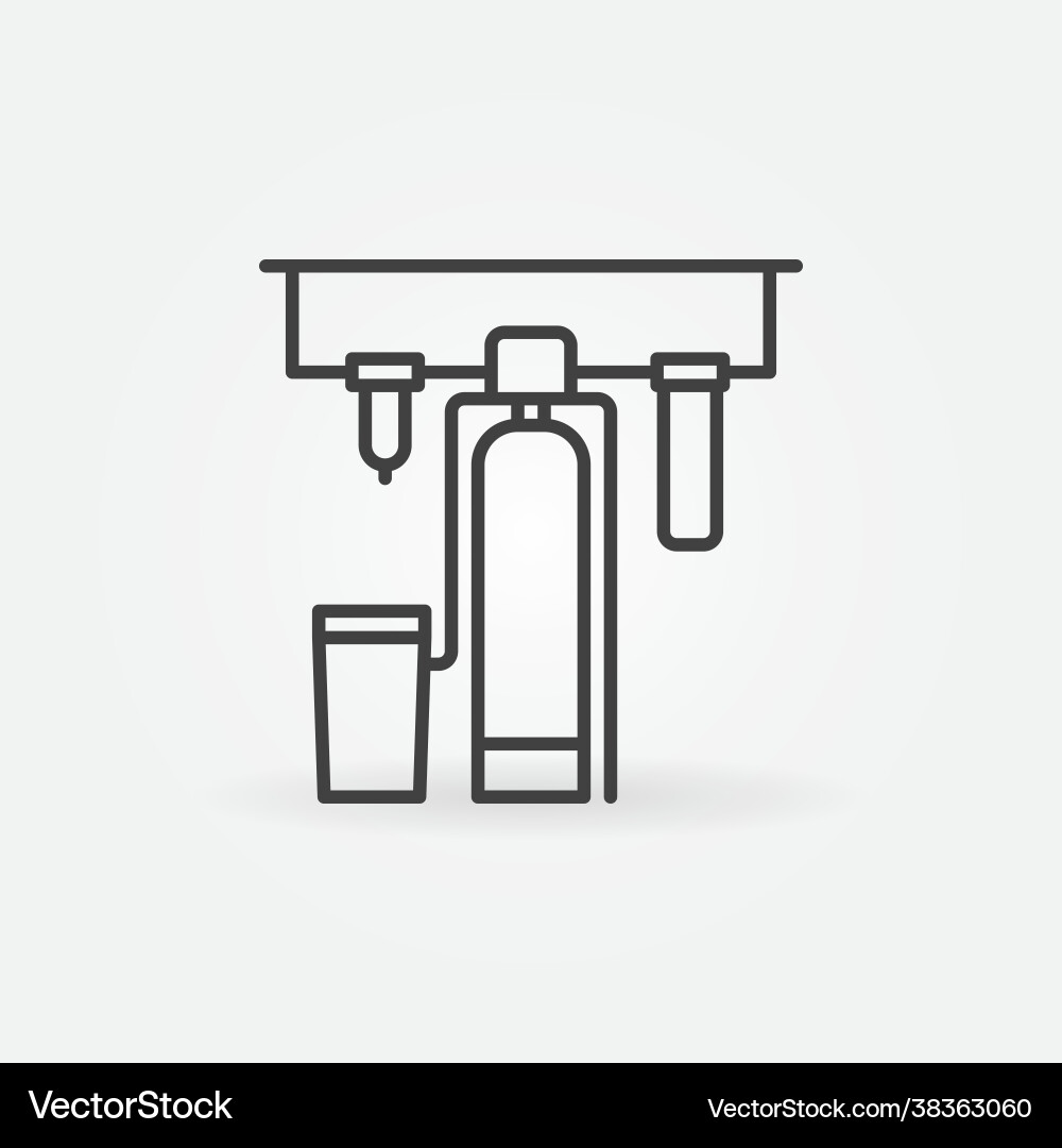 Water purification process filtration systems Vector Image