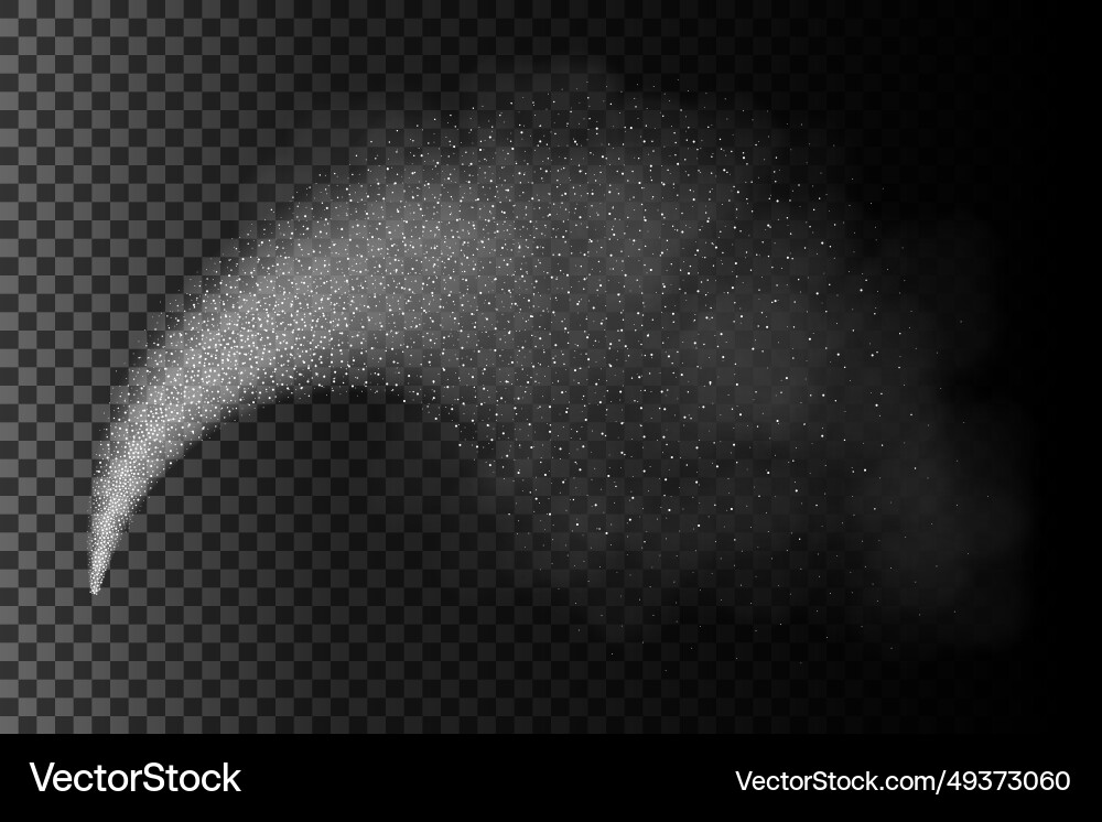 White spray isolated Royalty Free Vector Image