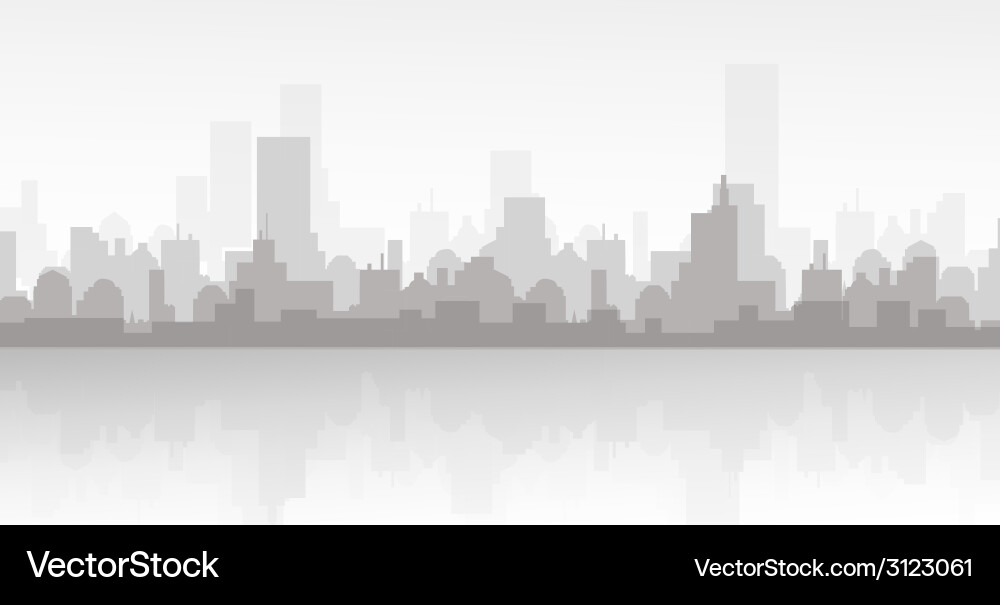 City skyline Royalty Free Vector Image - VectorStock