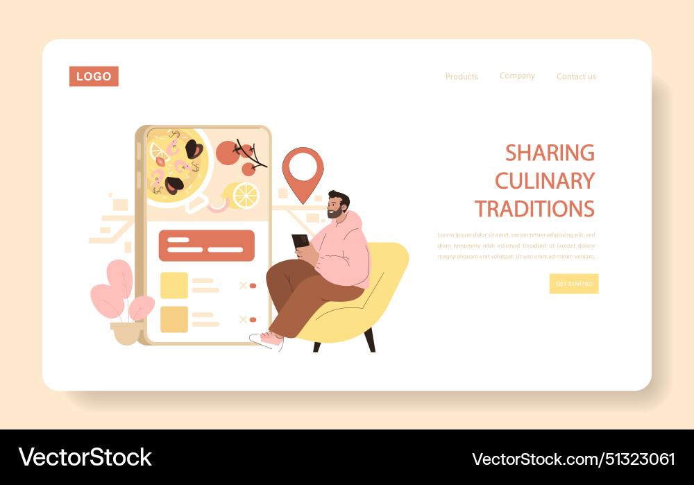 Sharing culture flat Royalty Free Vector Image
