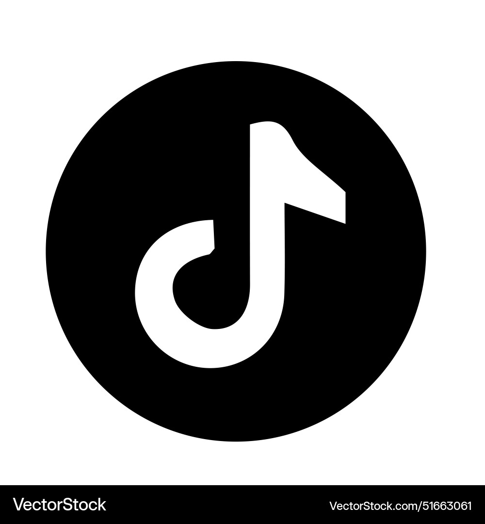 Tiktok logo Royalty Free Vector Image - VectorStock
