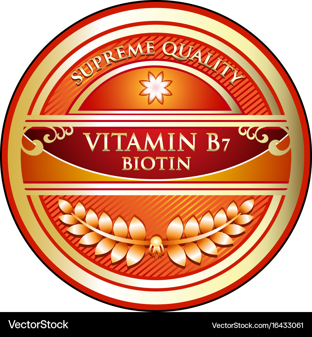 Vitamin b7 icon Royalty Free Vector Image - VectorStock