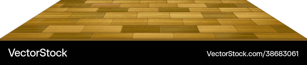 Wooden floor tiles isolated on white background Vector Image