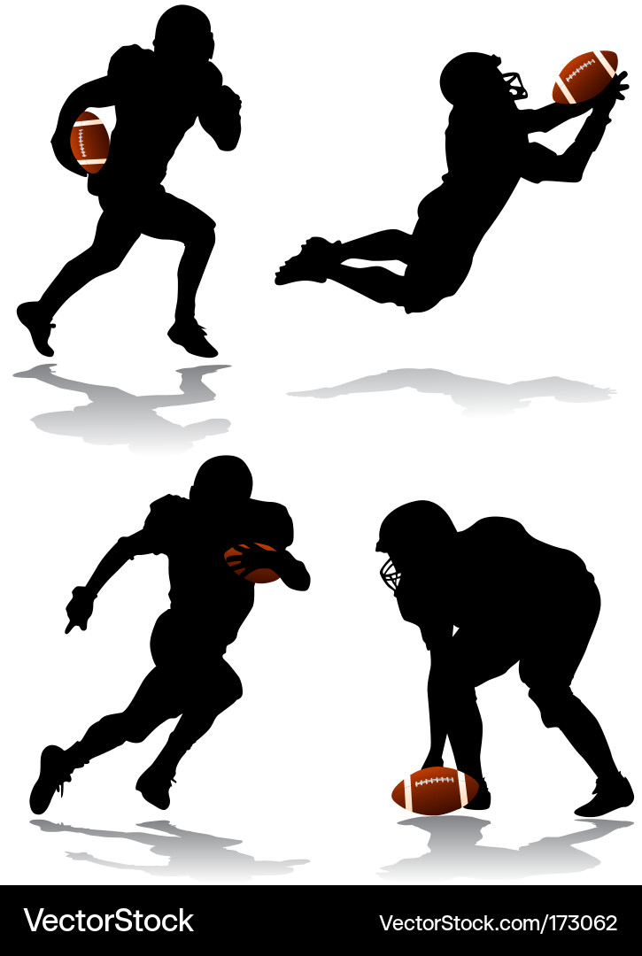 American football player Royalty Free Vector Image