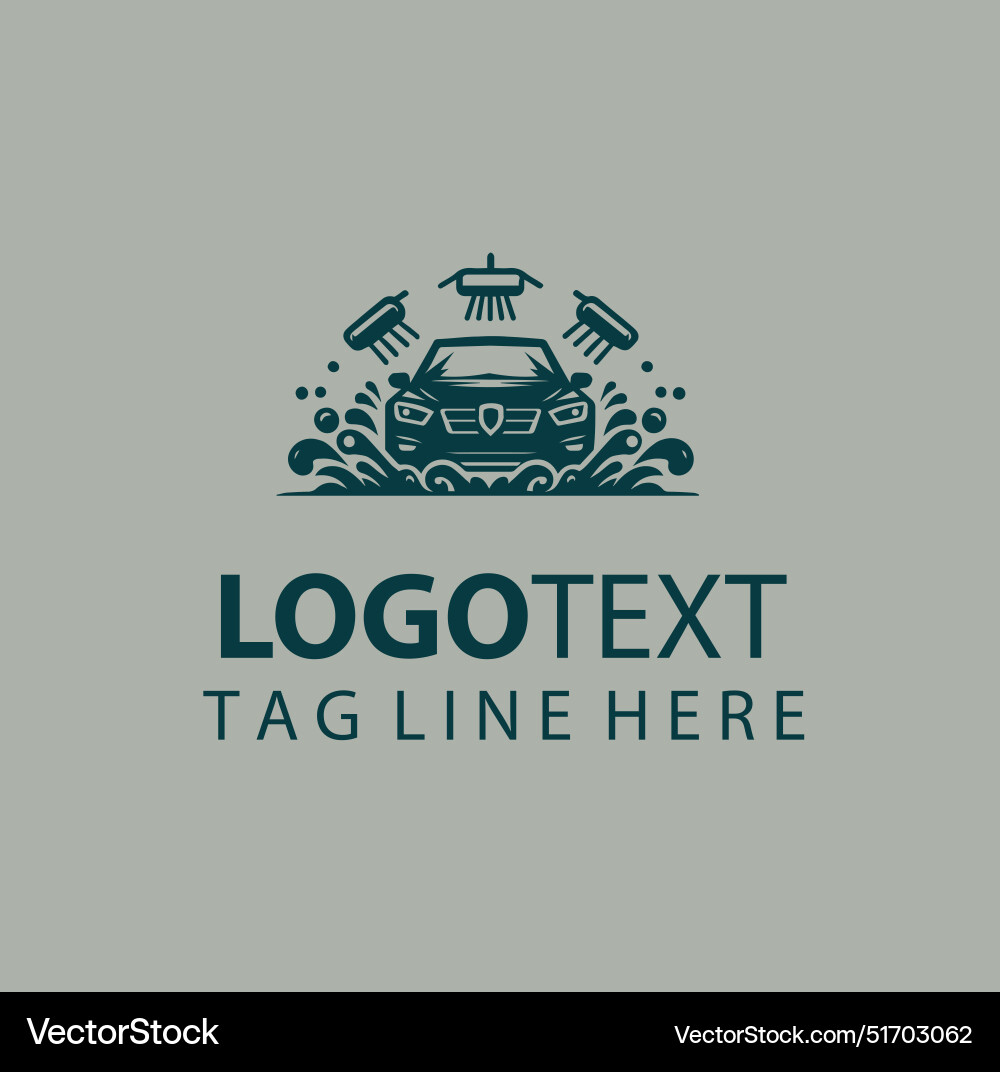 Car wash logo Royalty Free Vector Image - VectorStock