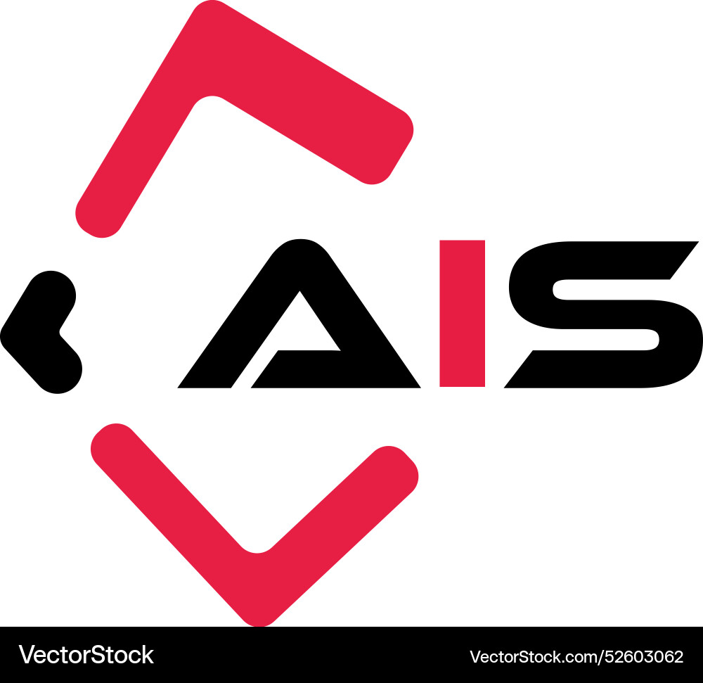 Printais creative minimalist letter logo ais Vector Image
