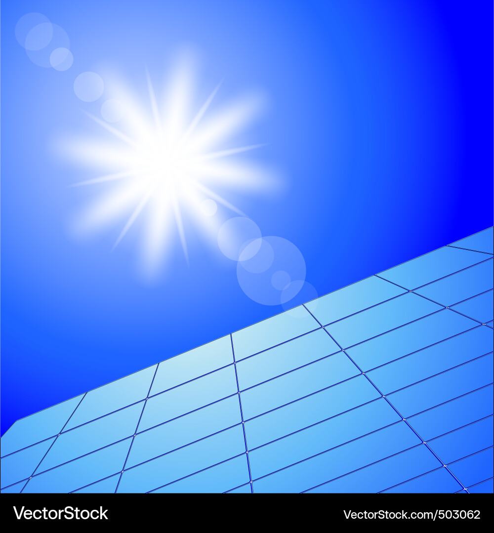 Solar Energy Panels Royalty Free Vector Image - VectorStock