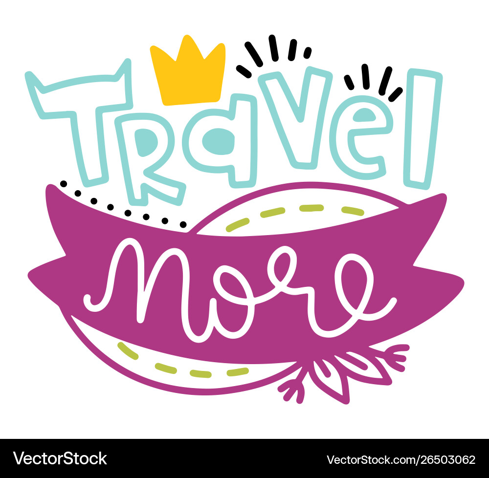 Summer lettering composition with decor Royalty Free Vector