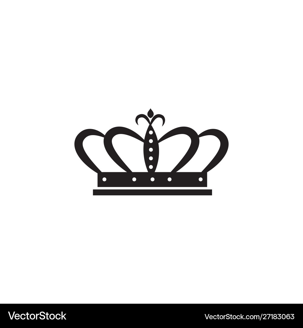 Queen Crown Logo Vector