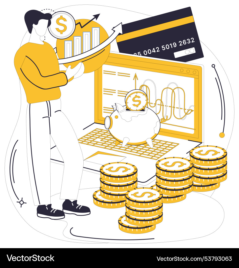 Credit score banking institutions become Vector Image