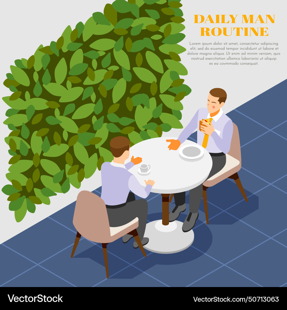 Daily routine background Royalty Free Vector Image