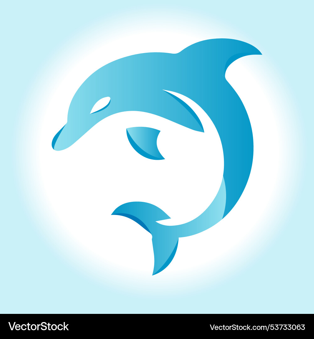 Dolphin logo Royalty Free Vector Image - VectorStock