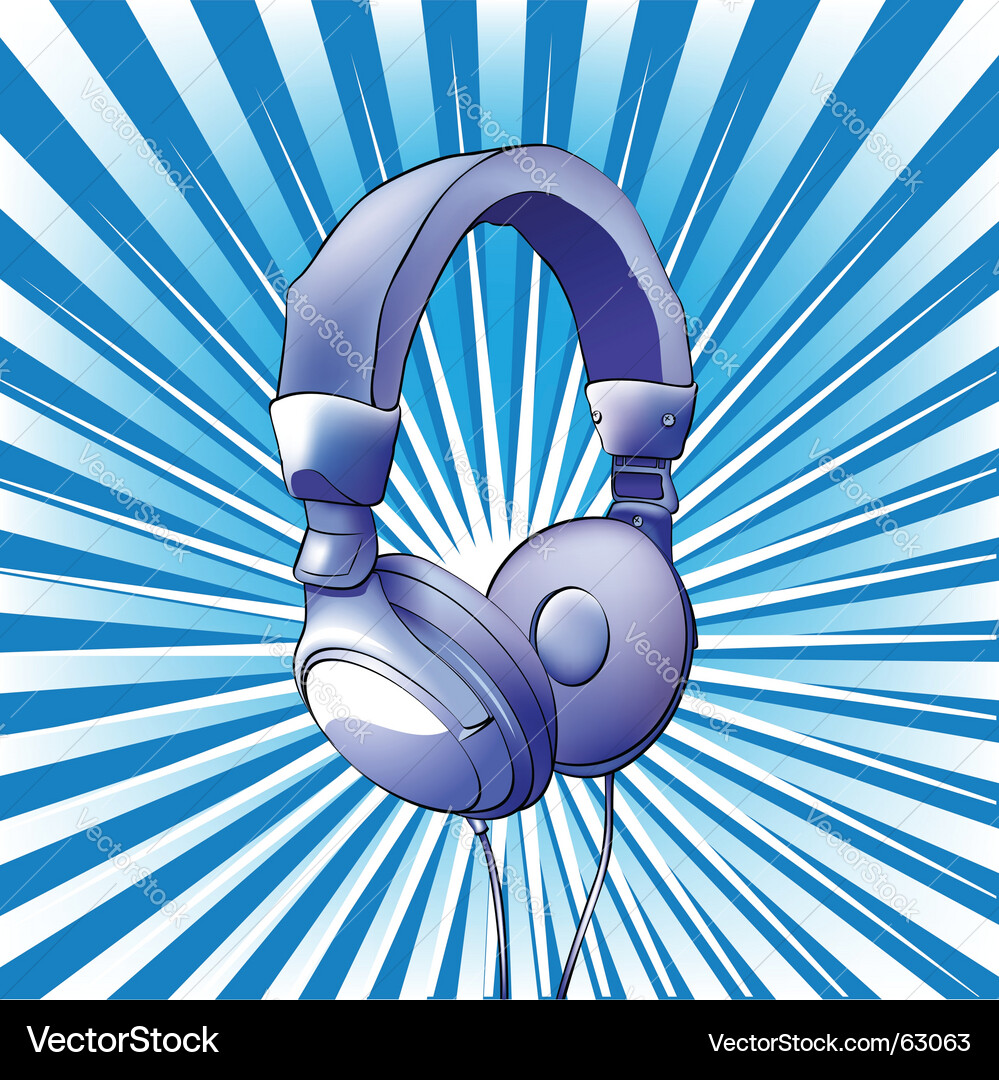 Headphones Royalty Free Vector Image - VectorStock
