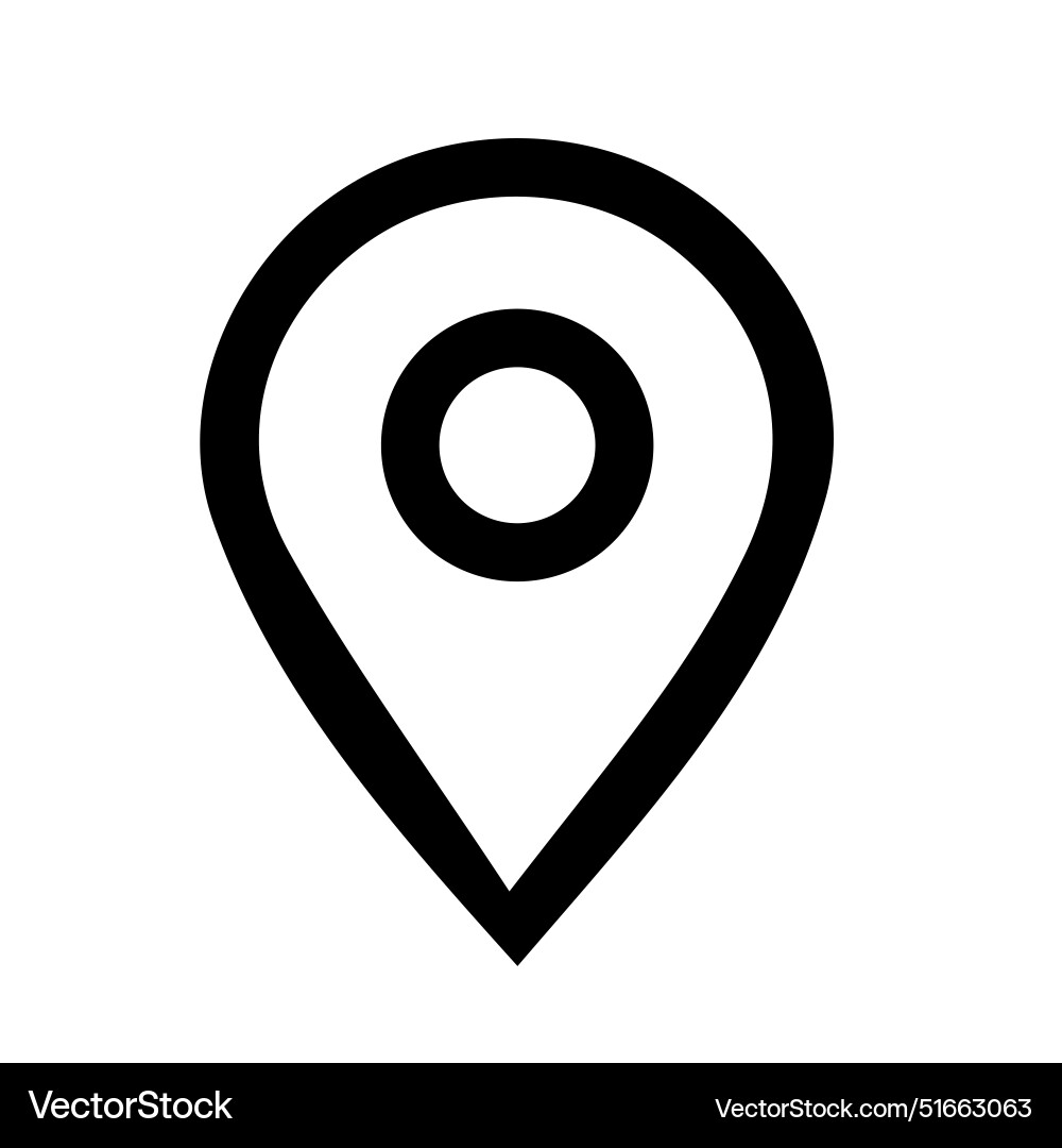 Location icon Royalty Free Vector Image - VectorStock