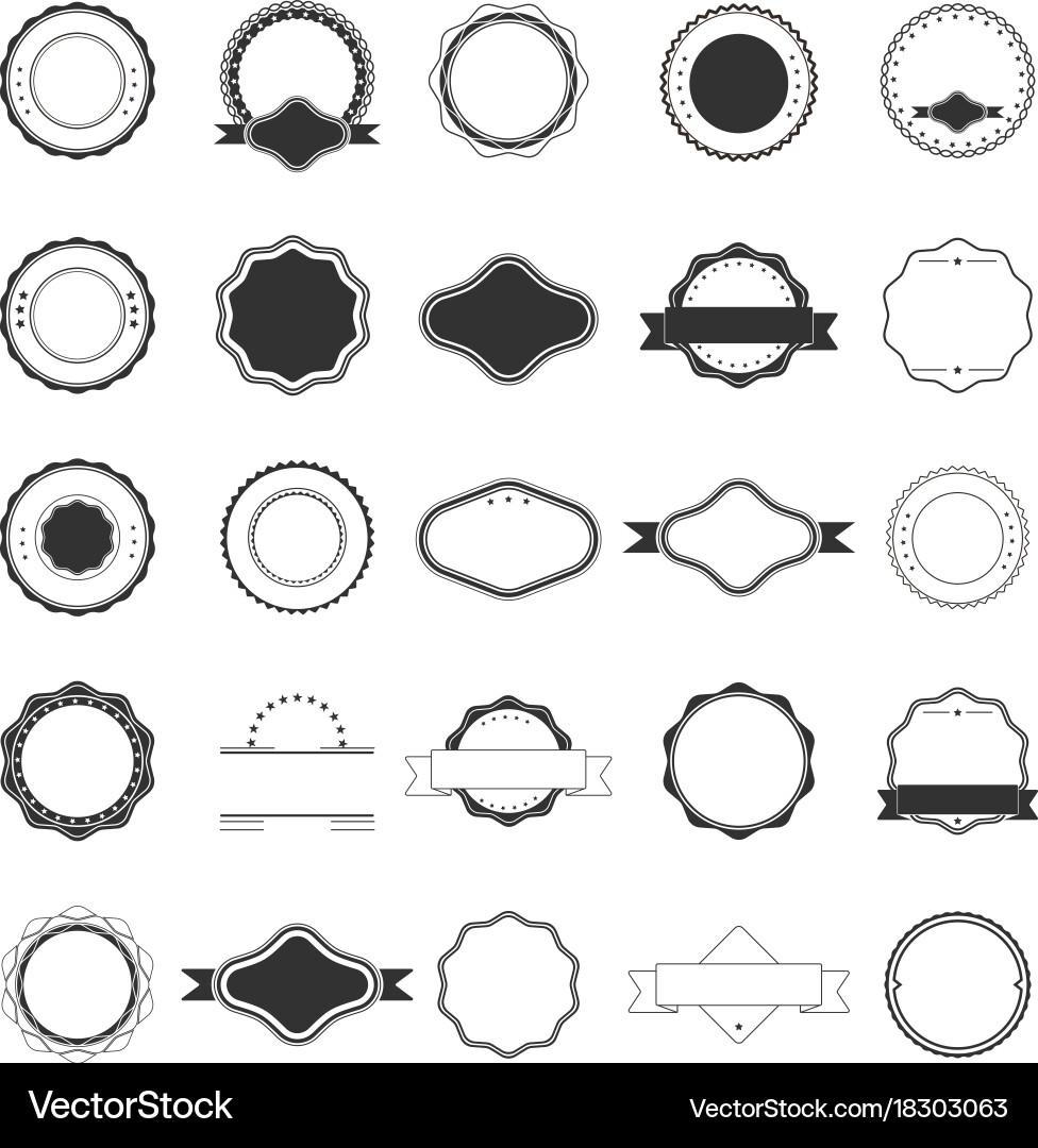 Set of labels for logos Royalty Free Vector Image