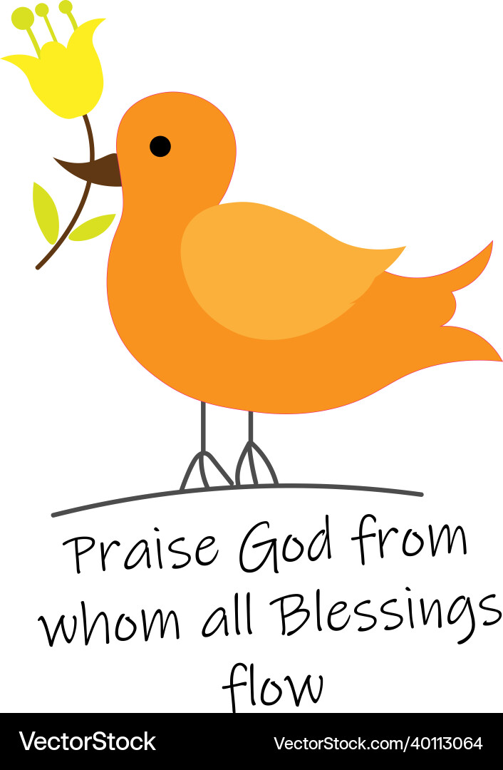 Christian Faith Typography - Prayer & Hope Vector Image