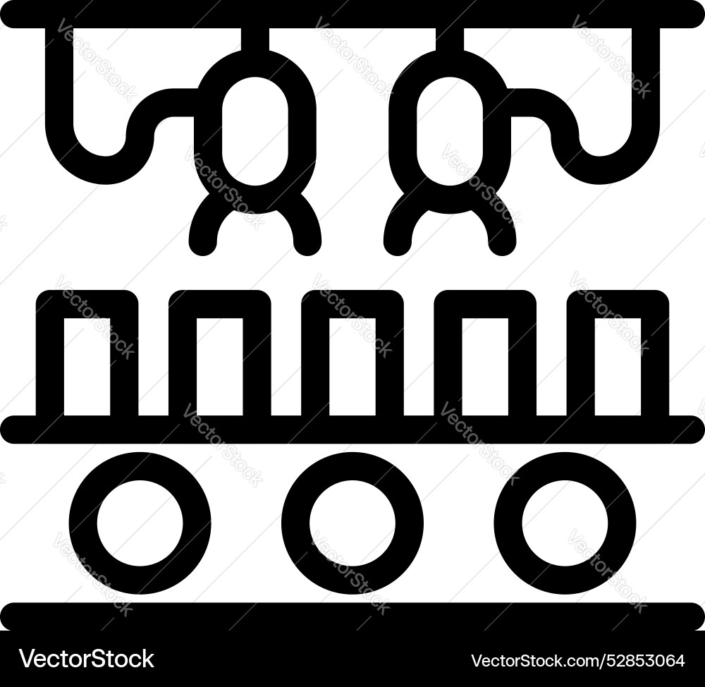 Factory workers are working on a manufacturing Vector Image