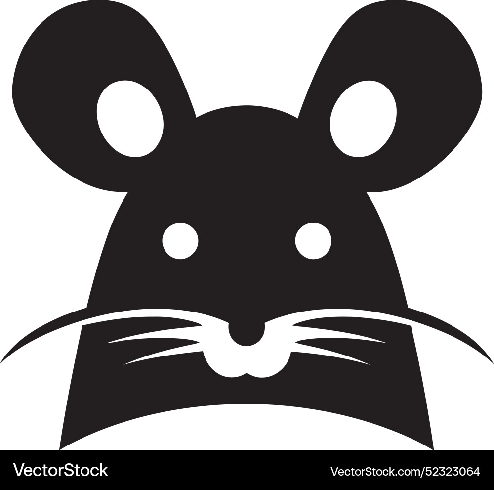 Sophisticated sketch mouse designblackened beauty Vector Image