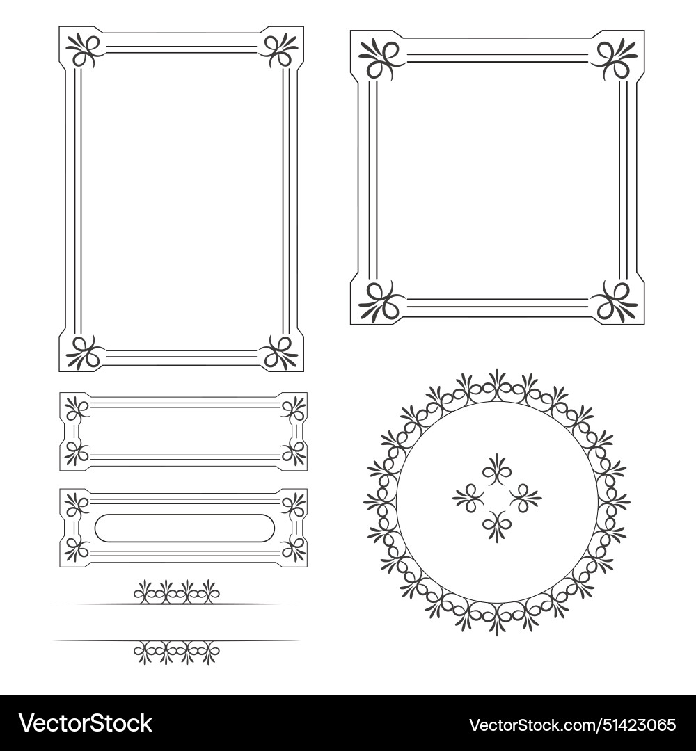 Corner frame Royalty Free Vector Image - VectorStock