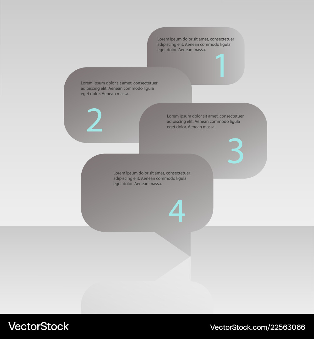 Abstract infographics number options template Vector Image