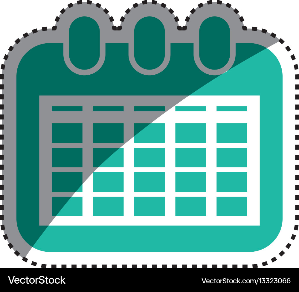 Calendar event symbol Royalty Free Vector Image