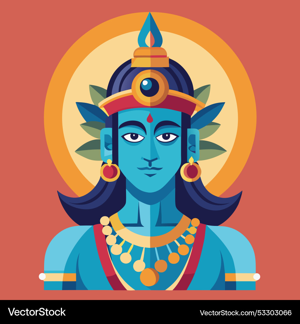God brahma Royalty Free Vector Image - VectorStock