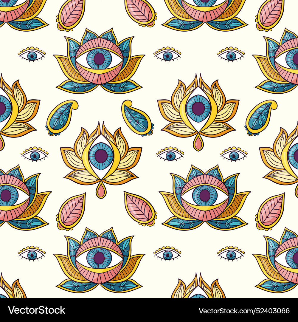 Hand drawn boho pattern design Royalty Free Vector Image
