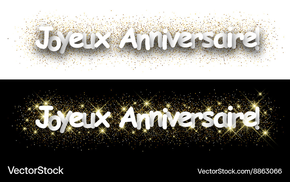 Bon Anniversaire French Vector Images (38)