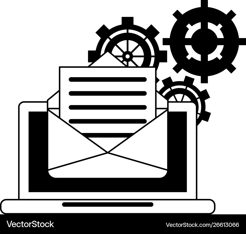 Technology digital modern hardware cartoon Vector Image