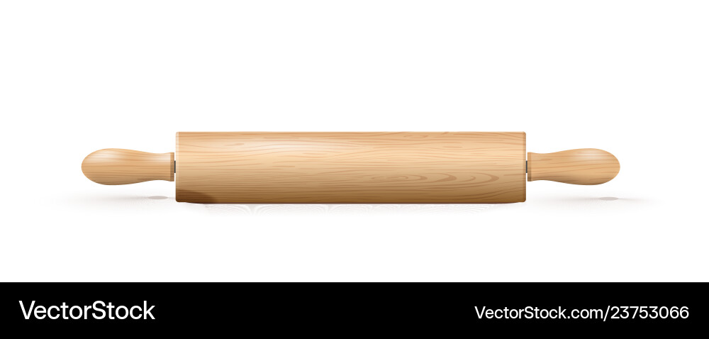 Wooden rolling pin Royalty Free Vector Image - VectorStock