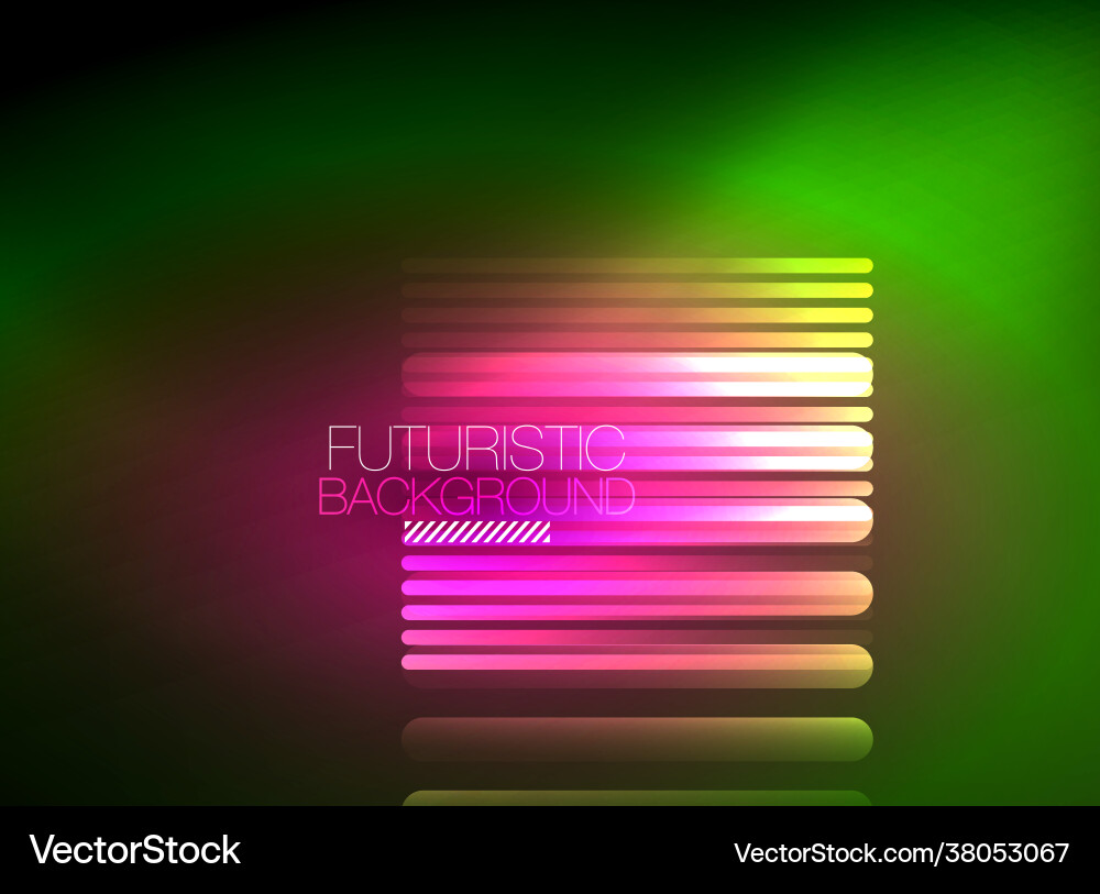 Bright neon color techno abstract background Vector Image