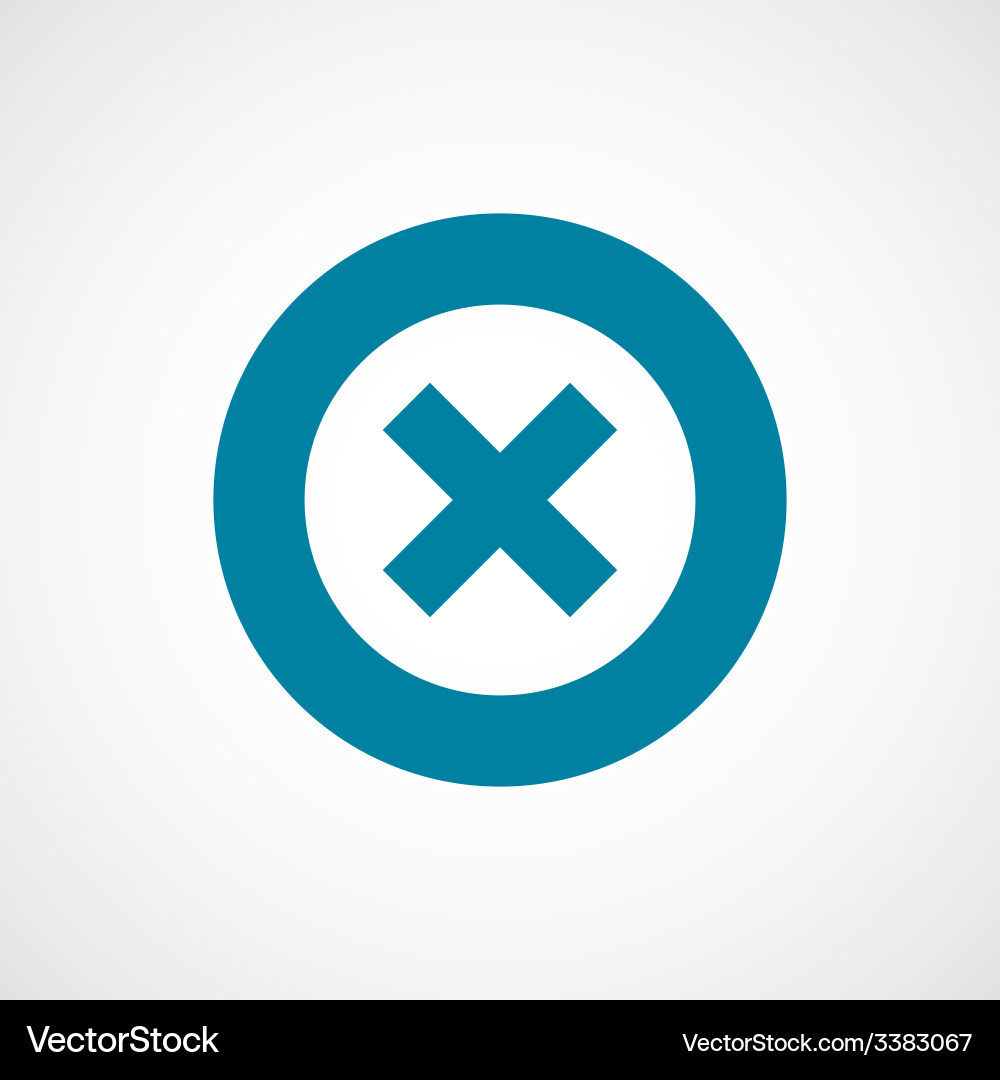 Close Circle Icon Royalty Free Vector Image - VectorStock