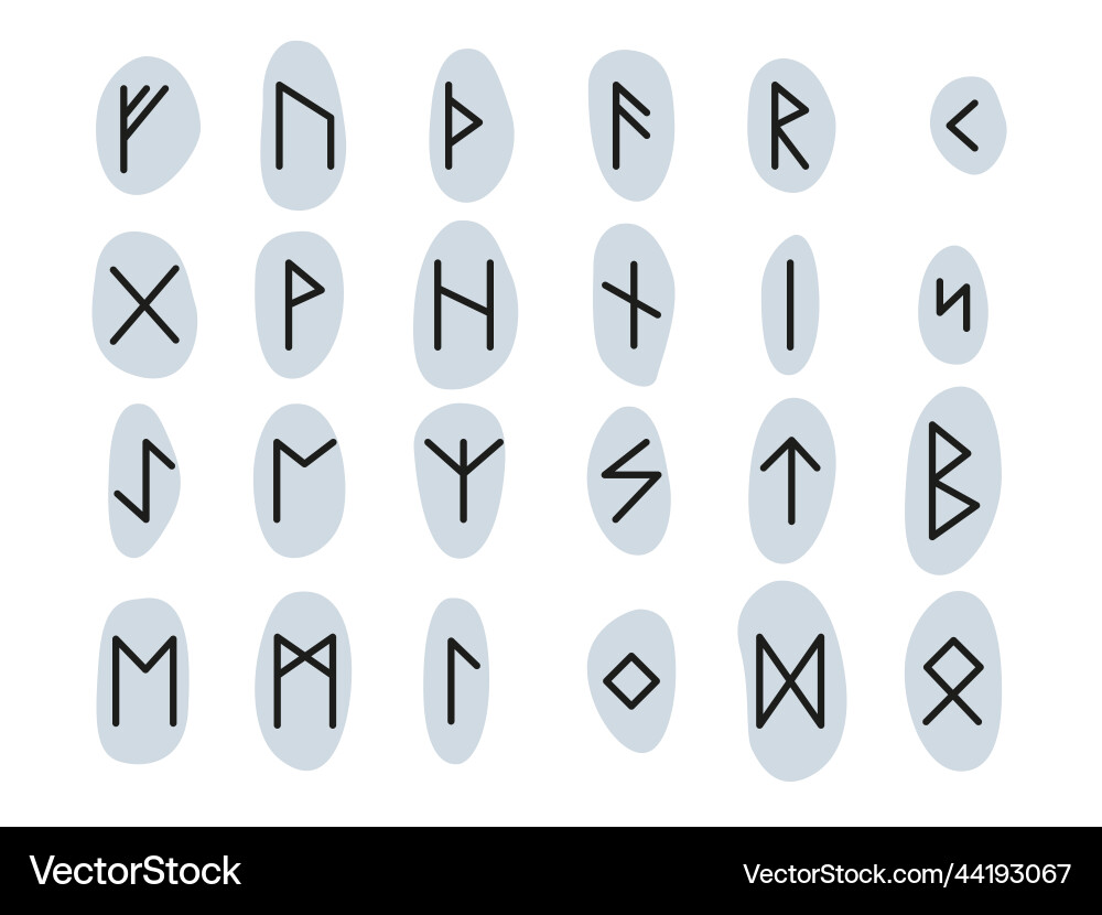 Runic alphabets Royalty Free Vector Image - VectorStock