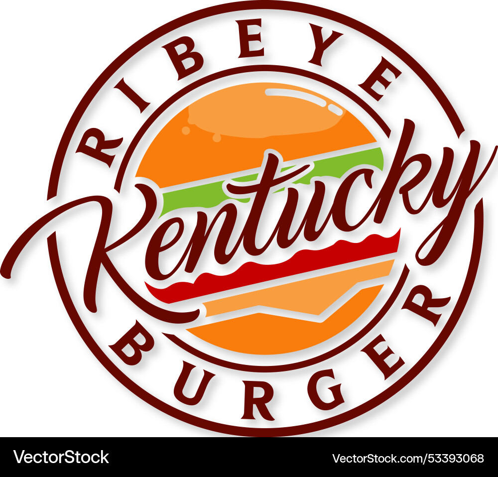 Burger logo Royalty Free Vector Image - VectorStock