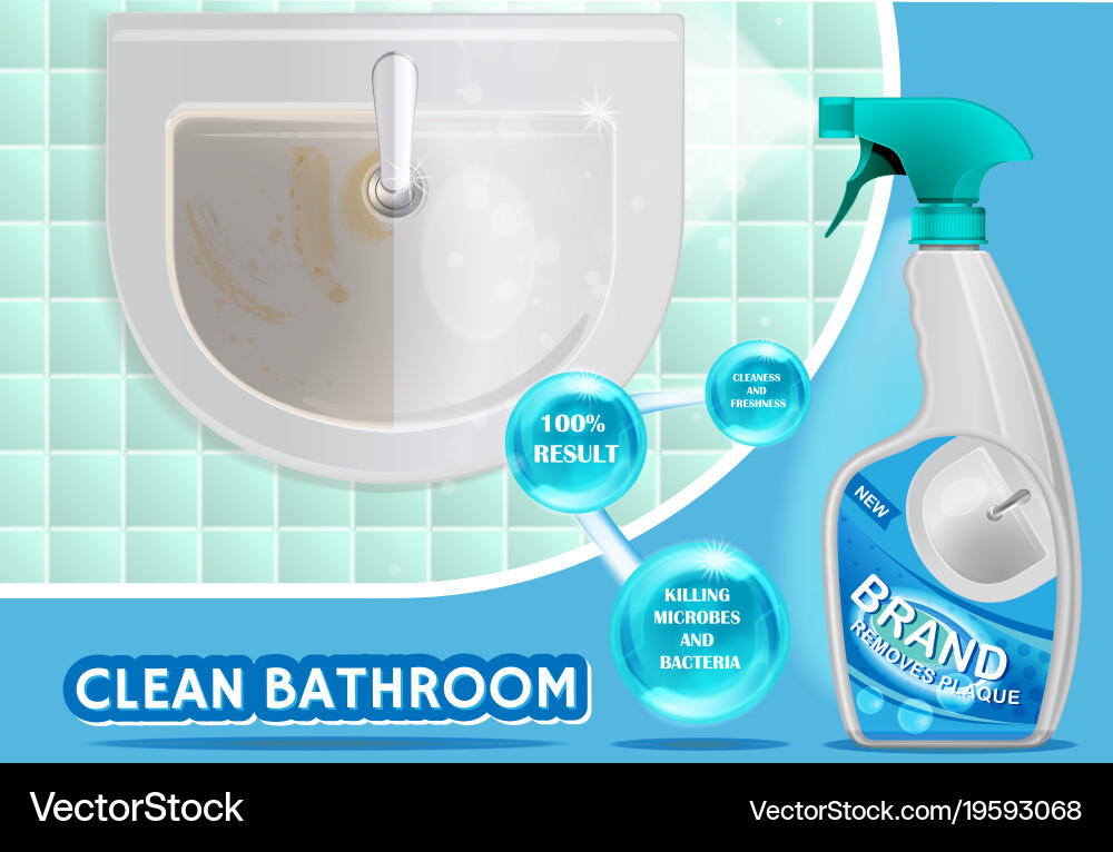 Clean bathroom concept 3d Royalty Free Vector Image