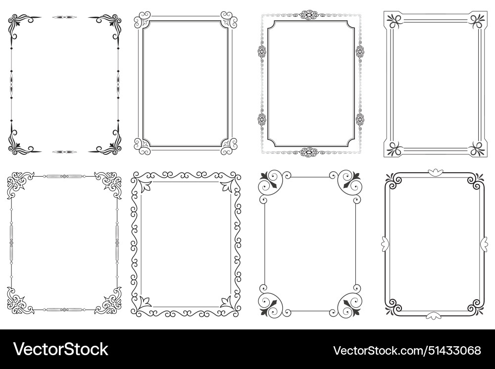 Corner frame Royalty Free Vector Image - VectorStock