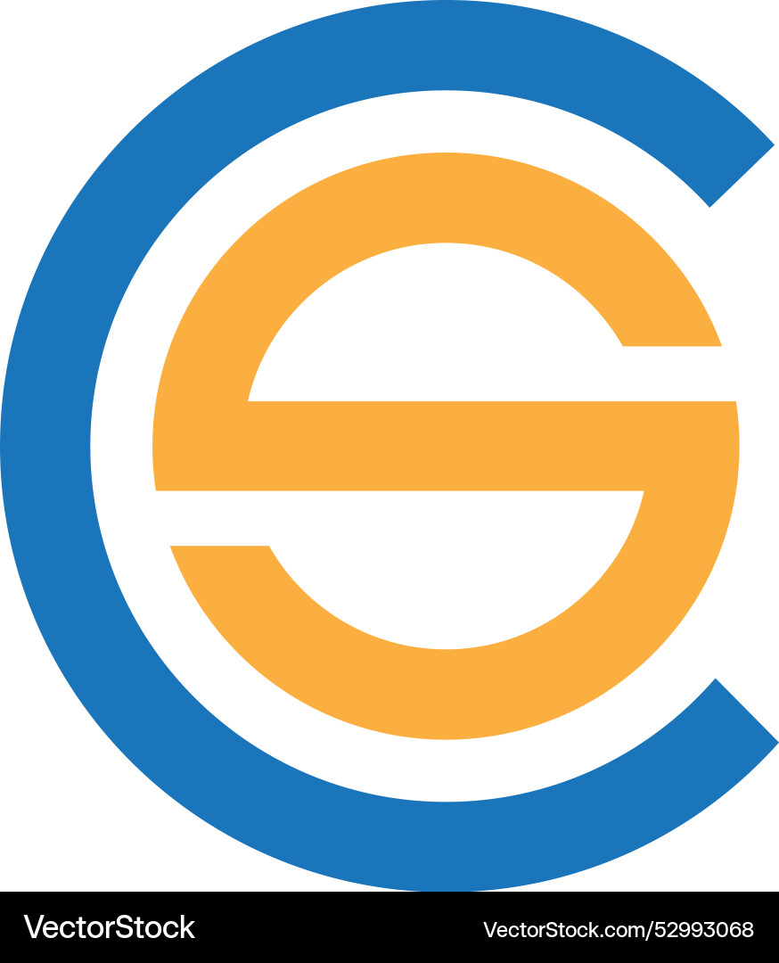 Cs logo design Royalty Free Vector Image - VectorStock