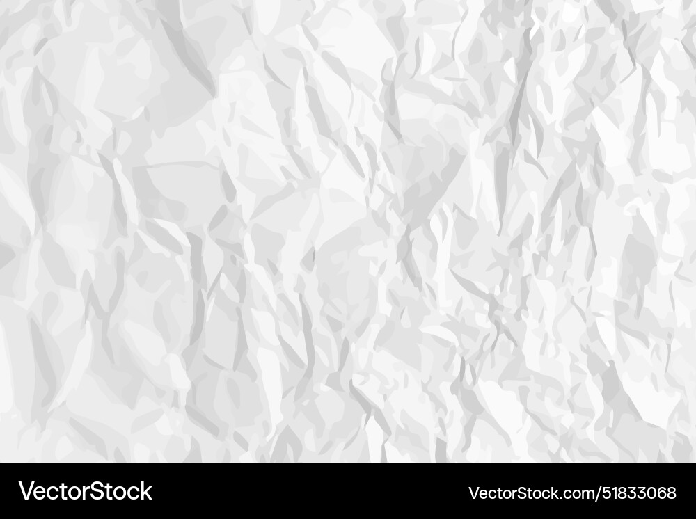 White clean crumpled paper Royalty Free Vector Image