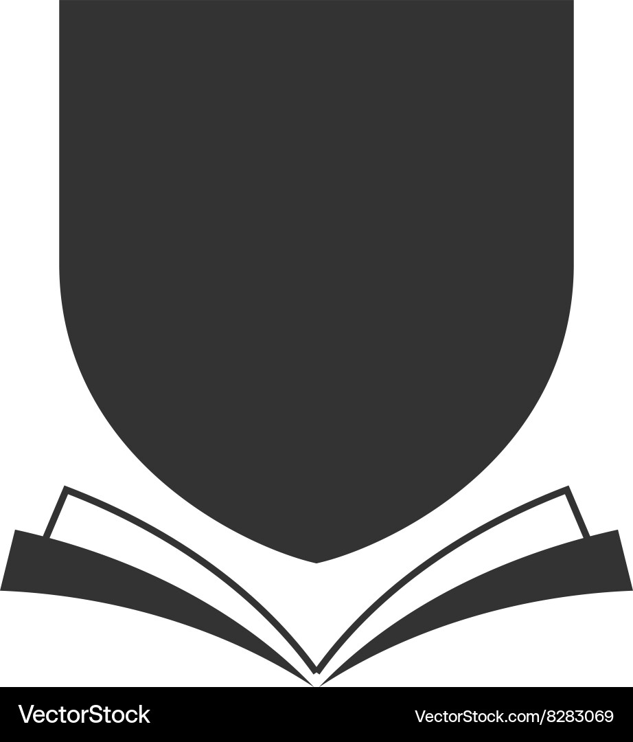 Academic Crest - Book Symbol Royalty Free Vector Image