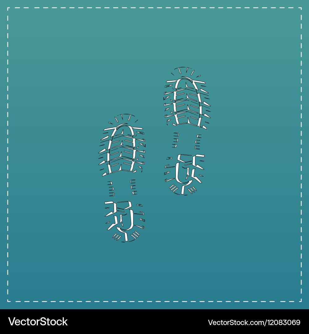 Clean shoe imprints Royalty Free Vector Image - VectorStock