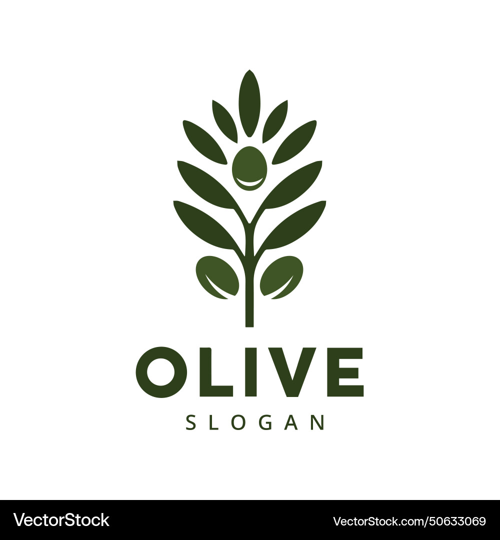 Olive oil logo design template premium Royalty Free Vector